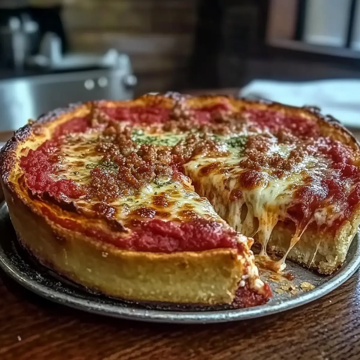 Irresistible Chicago-Style Deep Dish Pizza for Cozy Nights