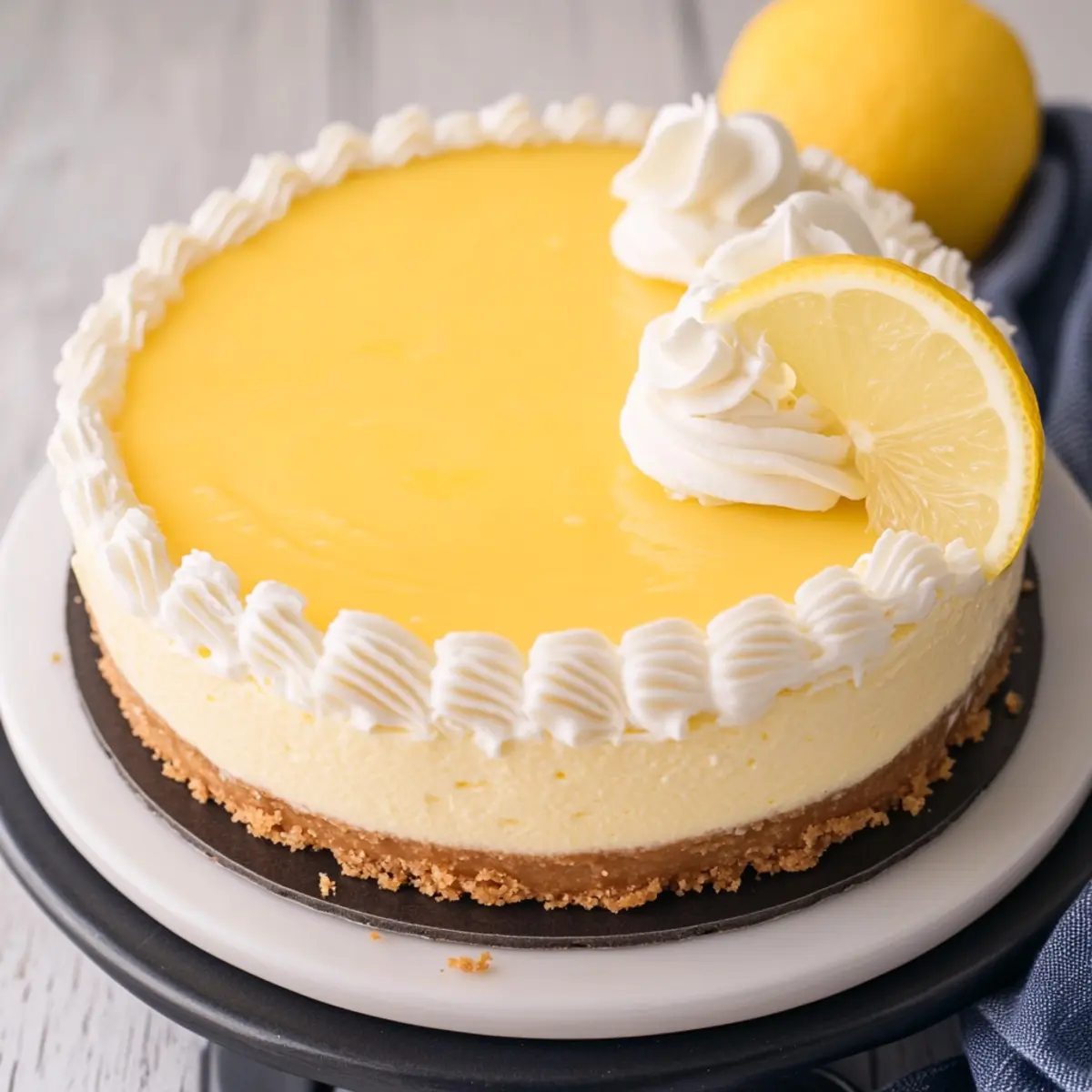 Irresistible Lemon Curd Cheesecake with Creamy Flavor