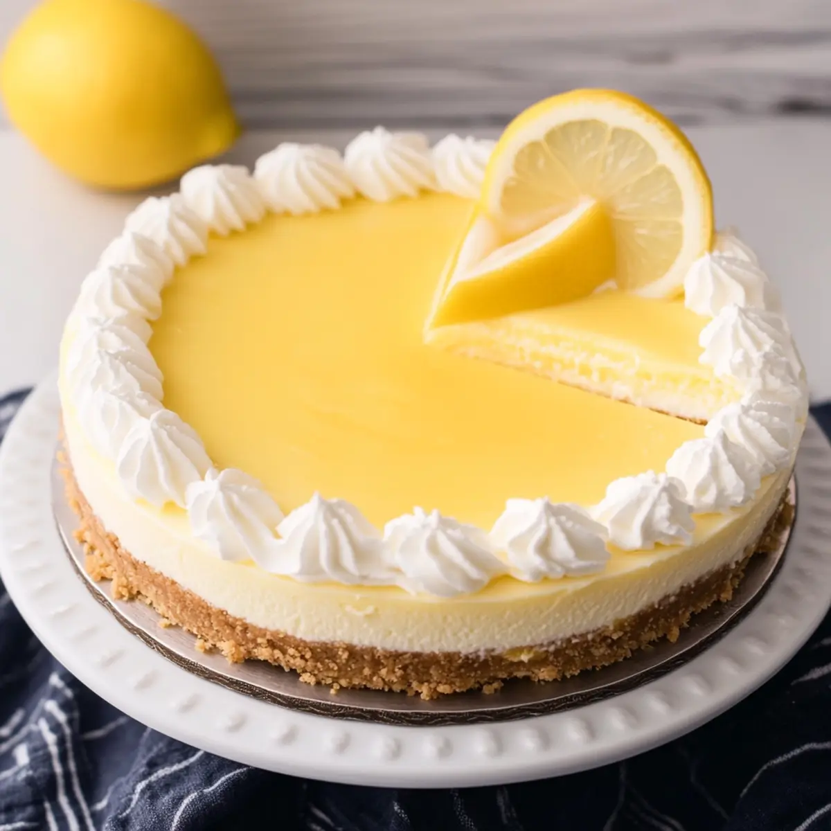 Irresistible Lemon Curd Cheesecake with Creamy Flavor