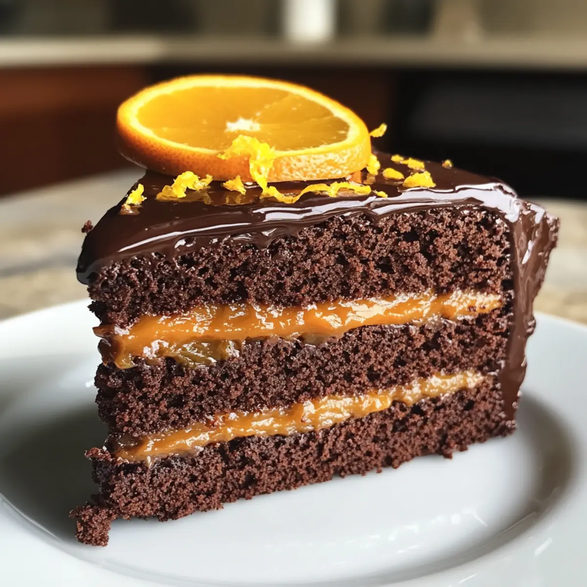 Irresistible Chocolate-Orange Glaze Cake for Delightful Moments