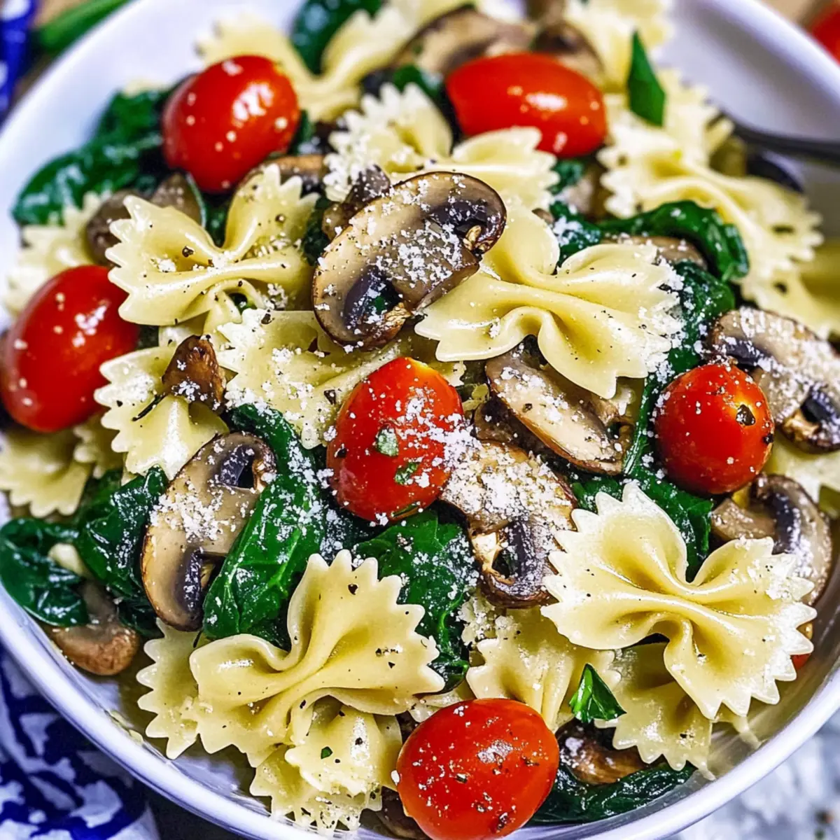 Ultimate Vegan Spinach Mushroom Pasta: Deliciously Easy Dinner