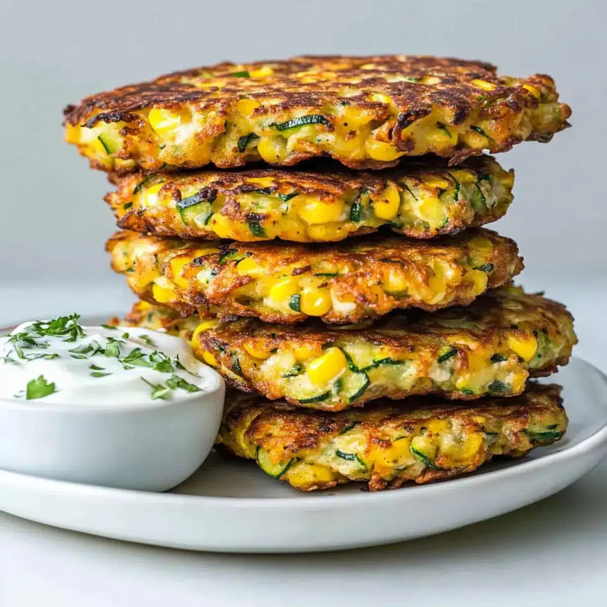 Irresistible Healthy Zucchini Corn Fritters for Brunch